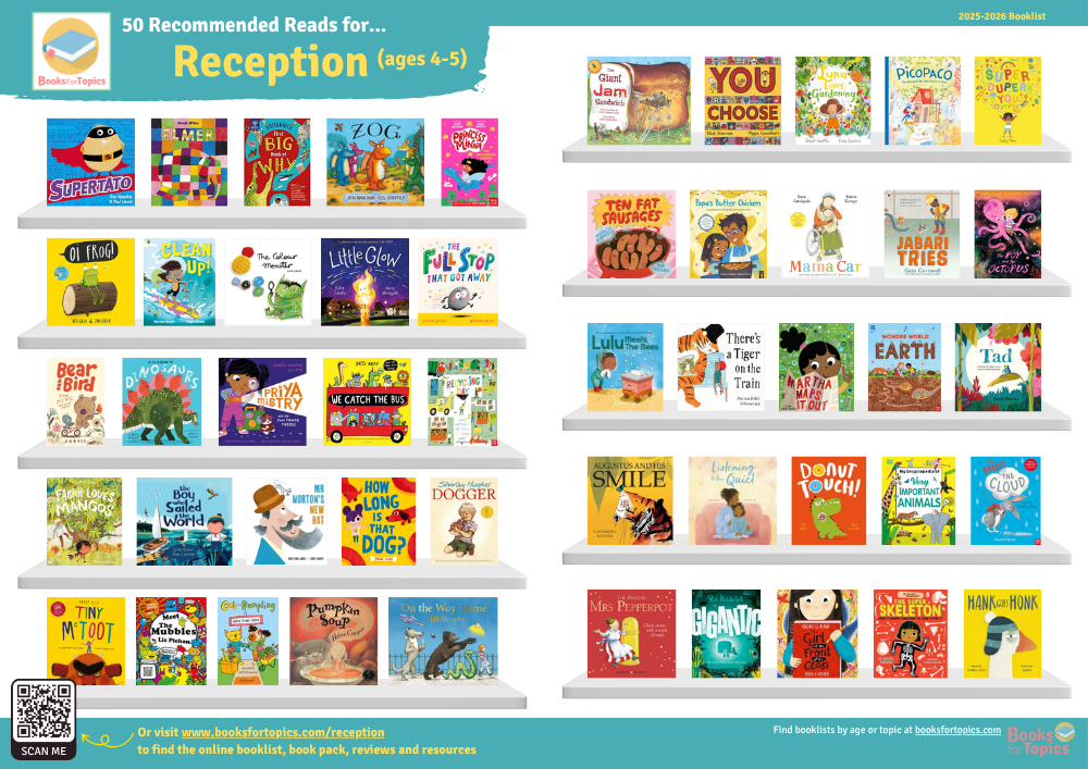 Best Books for Reception: Recommended Booklist for Ages 4-5