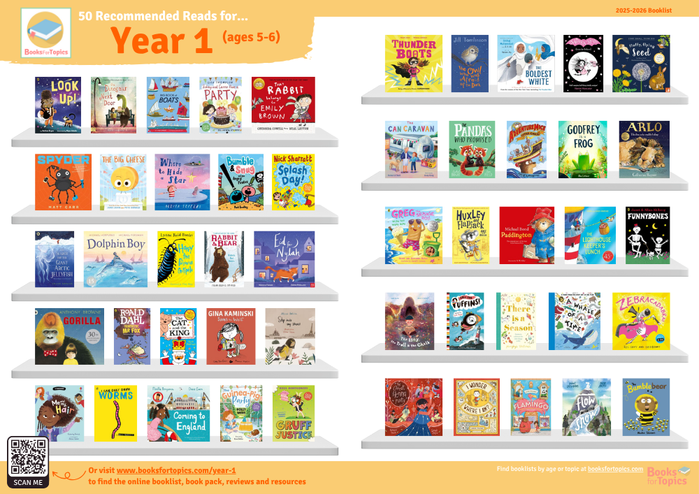 Best Books for Year 1: Recommended Booklist for Ages 5-6