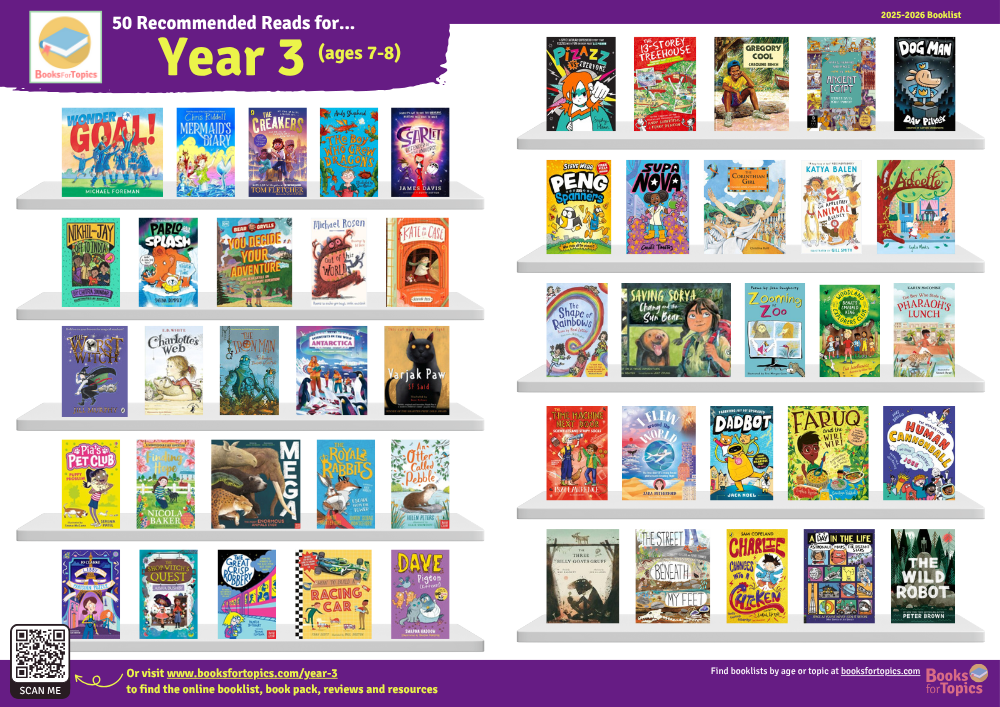 Best Books for Year 3: Recommended Booklist for Ages 7-8