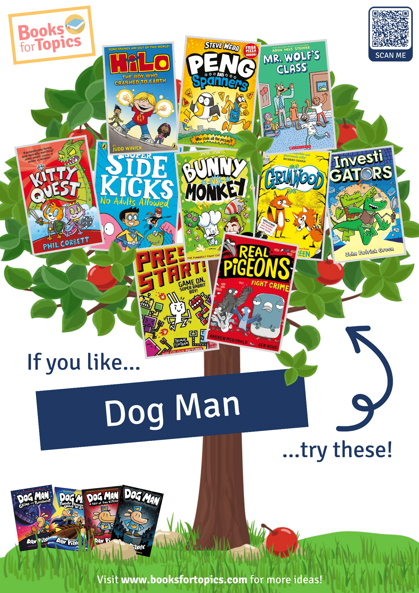 Best children's books - Branching Out: Books for Fans of Dog Man