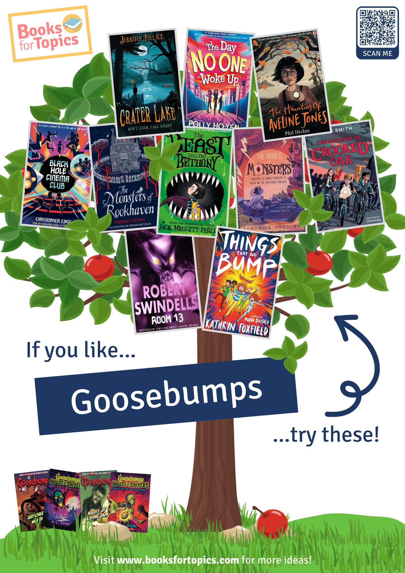 Best children's books - Branching Out: Books for Fans of Goosebumps