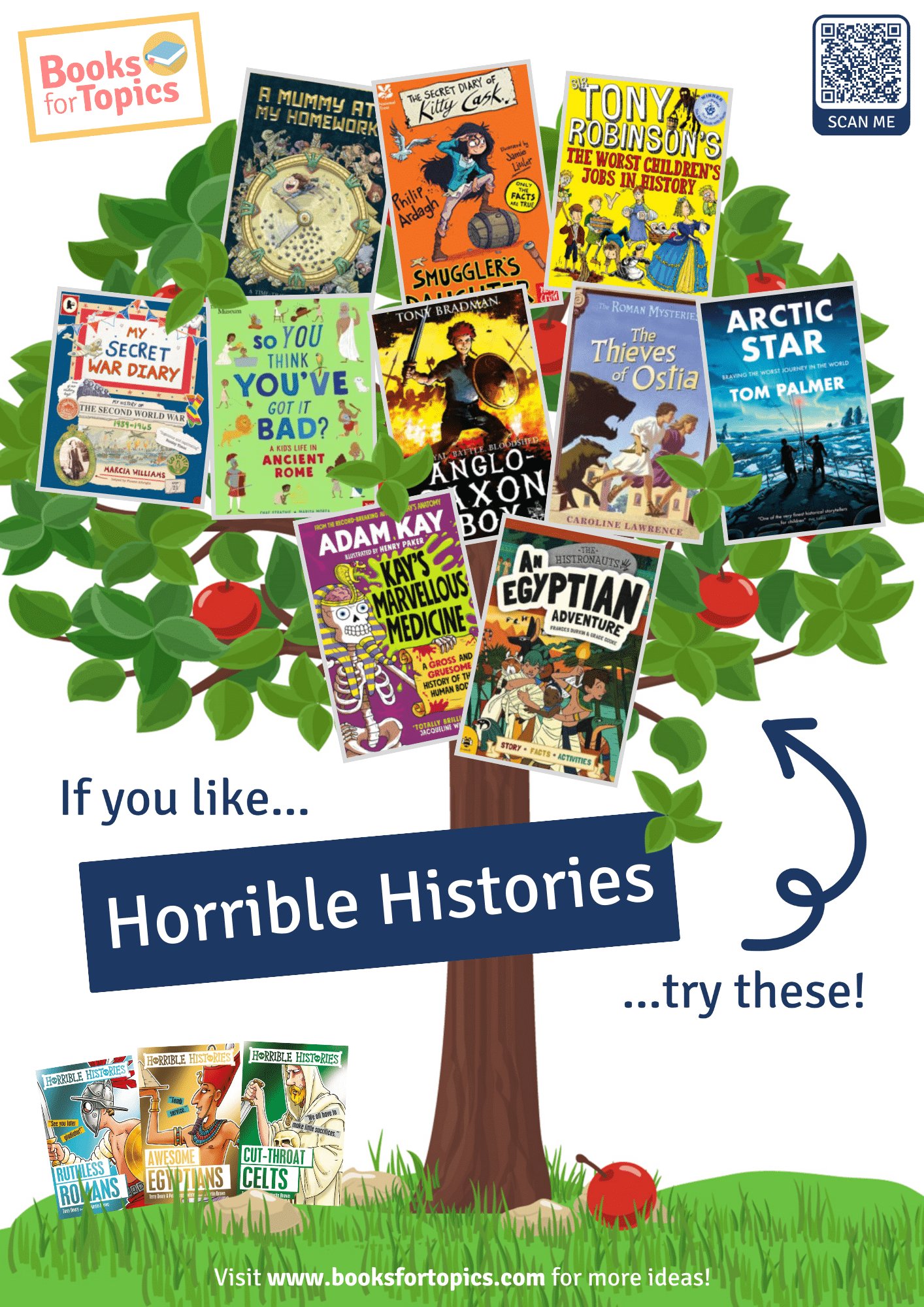 Best children's books - Branching Out: Books for Fans of Horrible Histories