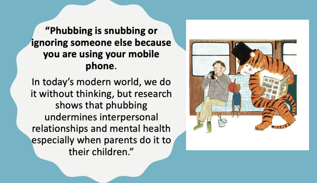 'Phubbing' and Parents on Phones in There's a Tiger on the Train ...