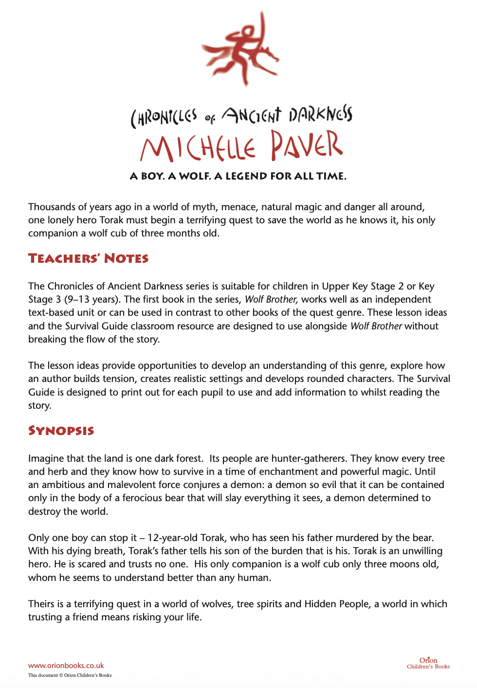 Wolf Brother Book Review